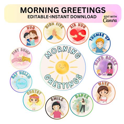 Classroom Morning Greeting Display Pack Morning Greeting For Students