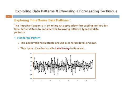L 276 Exploring Data Patterns Choosing A Forecasting