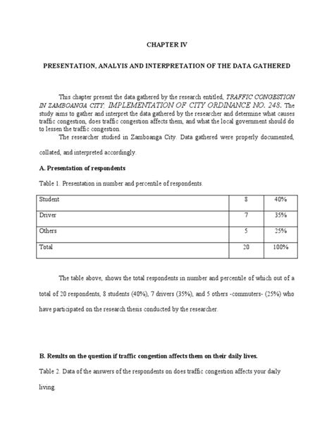 Chapter Iv Pdf Traffic Congestion Traffic