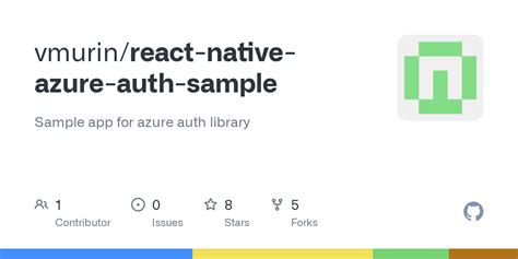 GitHub Vmurin React Native Azure Auth Sample Sample App For Azure Auth Library