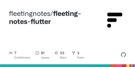 Github Fleetingnotesfleeting Notes Flutter