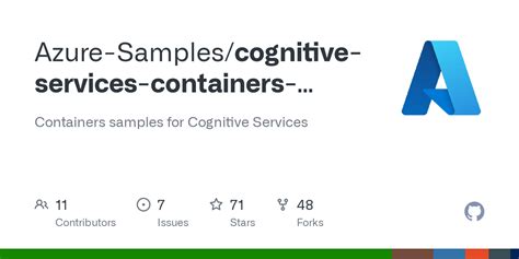 github azure samples cognitive services containers samples