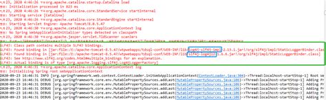 Slf4j Class Path Contains Multiple Slf4j Bindingsdetected Both Log4j Over Slf4jjar And Slf4j