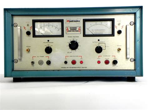 Hipotronics Hd100 High Pot Tester 3 0 Kv Global Test Equipment