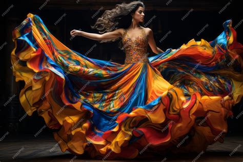 Premium Photo Belly Dancer Gracefully Performing Intricate Move