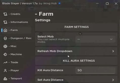 Blade Slayer Script Wing Hub Roblox Scripter