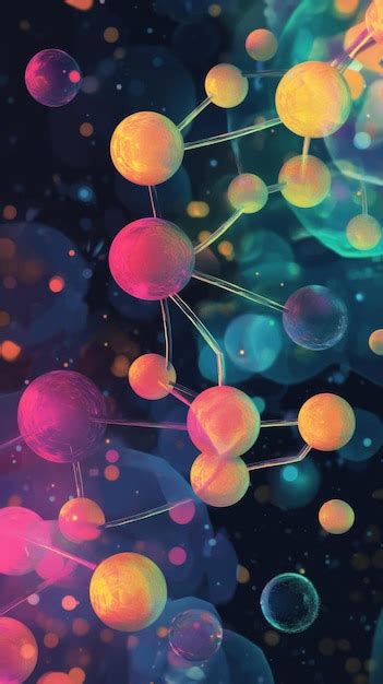 3d Illustration Of Molecule Structure Science And Medical Background 3d Rendering Premium Ai