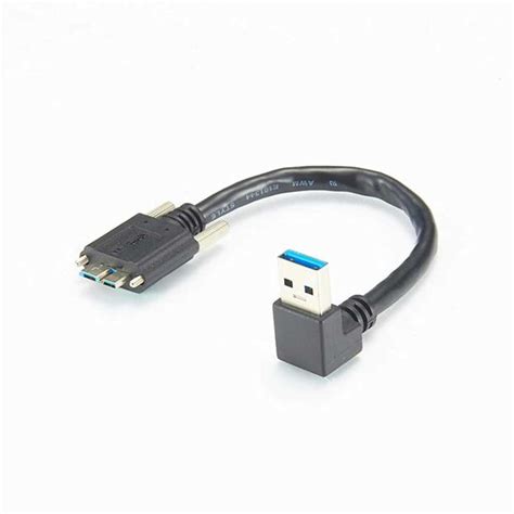Usb3 0 Male Right Angle To Micro Usb Camera Cable