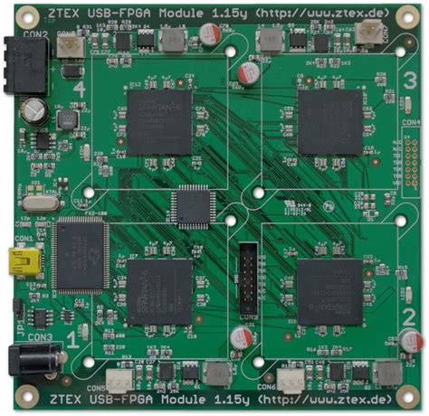 Usb Fpga Modul 1 15y Quad Spartan 6 Lx150 Fpga Board Mit Usb 2 0 Mikrocontroller