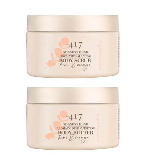 417 Serenity Legend Body Scrub And Butter Duo Kiwi And Mango Set Of 2