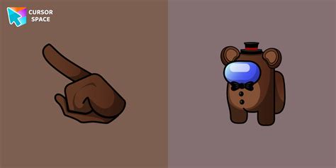 Custom Cursor Cursor Among Us Toy Freddy Character For Chrome Cursor