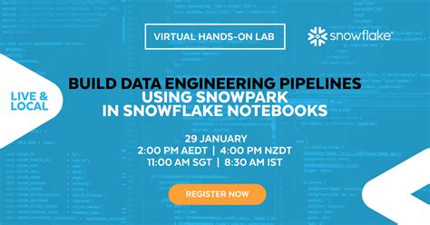 Virtual Hands On Lab Build Data Engineering Pipelines Using Snowpark