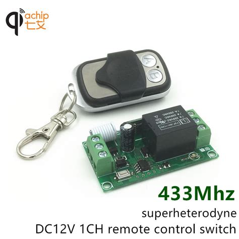 Mhz Universal Wireless Remote Control Switch DC V Ch Relay Receiver Module RF Remote