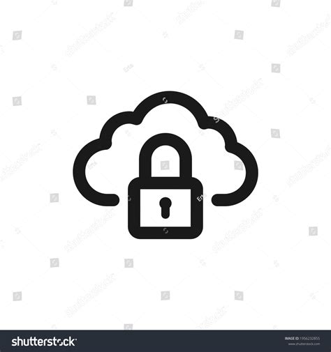 Protected Connection Secure Network Icon Concept Stock Vector Royalty Free