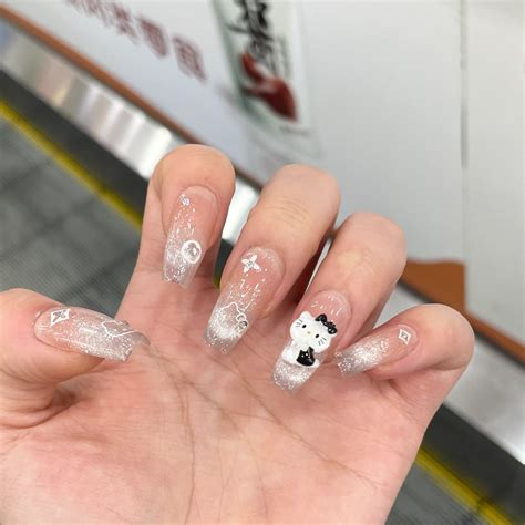 Hello Kitty Era Press On Nails Set Kuromi Box