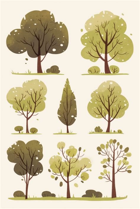 手绘大树插画图片 手绘大树插画素材 手绘大树插画模板 设图网
