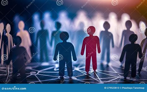 Social Network Connection Concept Generative Ai Stock Illustration Illustration Of Community