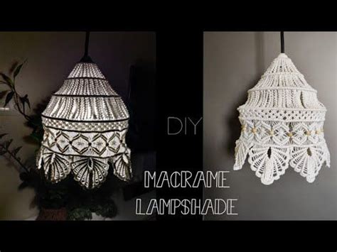 How To Make Macrame Lampshade Step By Step Tutorial DIY Macrame