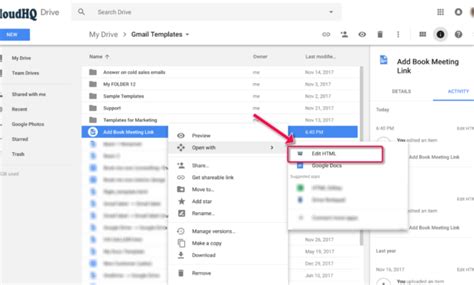 How To Edit And Modify Gmail Templates In Google Drive Cloudhq Support With Google Label