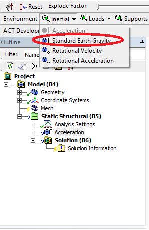How Could I Apply Gravity Force In Several Load Steps Ansys Workbench ResearchGate