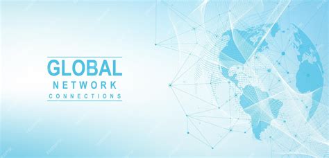 Premium Vector Global Network Connection Concept Big Data