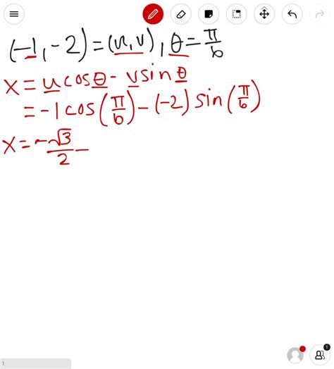 SOLVED The Coordinates Of A Point In The Uv Coordinate System Are Given Find The Coordinates Of