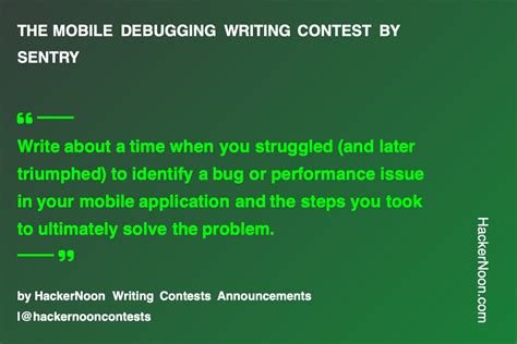 The Mobile Debugging Writing Contest Round 1 Results Announced Hackernoon