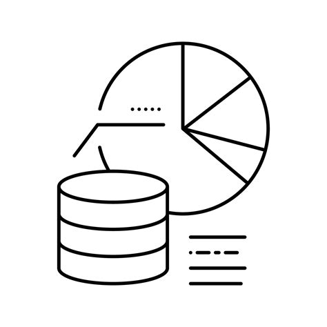 Visualization Digital Processing Line Icon Vector Illustration 18999589 Vector Art At Vecteezy