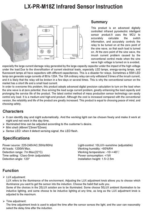 Lexing Lx Pr M18z Instructions Pdf Download Manualslib