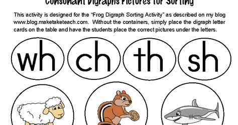 Classroom Freebies Sorting Digraphs
