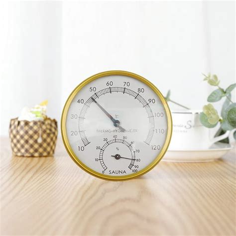 1pc Sauna Thermometer And Hygrometer Wall Mounted Mini Pointer Type