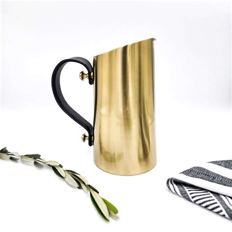 Brass Jug With C Handle Elevate Interiors