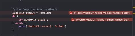 Ios Module Audiokit Has No Member Named Output Start · Issue