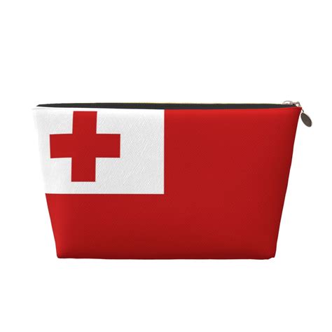 Tonga Flag Small Purse Organizer Zipper Cosmetic Handbag Tote Pouch For