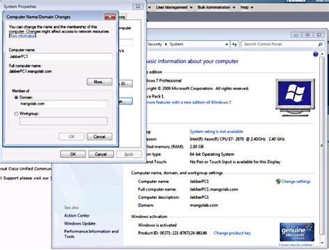 Kerberos With Adfs 20 For End User Saml Sso For Jabber Configuration