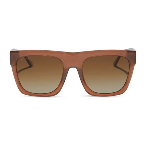 Easton Square Sunglasses Macchiato And Brown Gradient Diff Eyewear