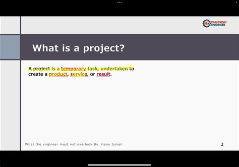 Planning Engineer Fze On Linkedin Differentiate Between Projects And