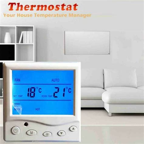 Home Indoor Heating Digital Lcd Thermostat 4 Adjus Vicedeal