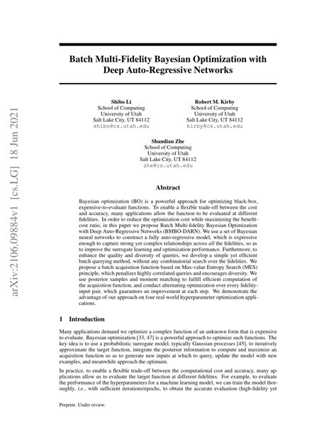 pdf batch multi fidelity bayesian optimization with deep auto