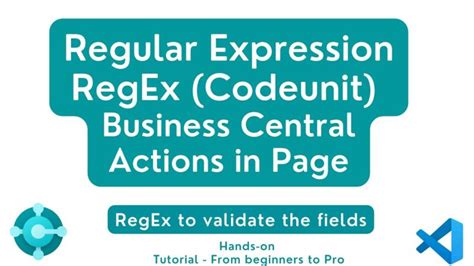 Regularexpressions Businesscentral Microsoft Bc Regex Page Bcal