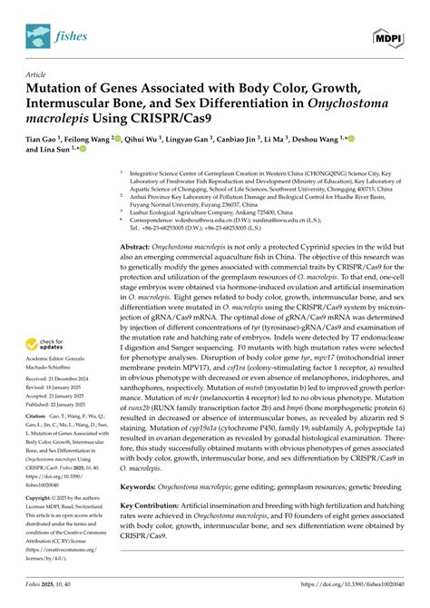 pdf mutation of genes associated with body color growth