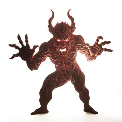 Premium Photo Sinister Charm Traditional Devil Puppet Casts A