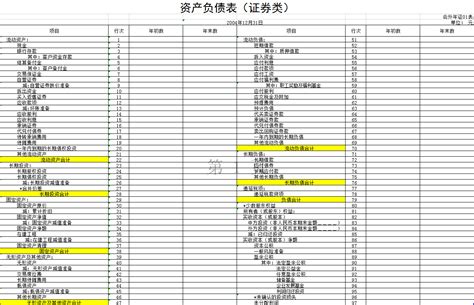 证券类外商投资企业会计报表excel模板 我拉网