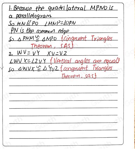 Solved Exercise 2 Direction Write The Congruence Statement For Each Pair Of Congruent