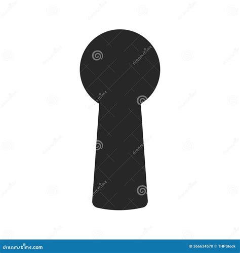 Keyhole Icon Key Hole For Door Black Silhouette Keyhole Isolated On
