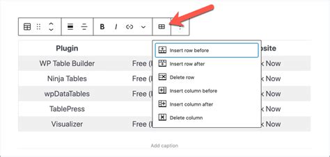 How To Create Tables In Wordpress Block And Classic Editor