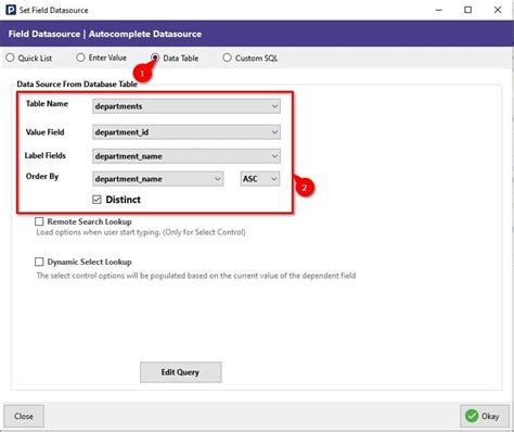 How To Setup Dynamic Dependent Look Up Control