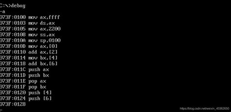 汇编语言王爽第三版实验二为什么20000~2000f中的内容会发生改变 Csdn博客
