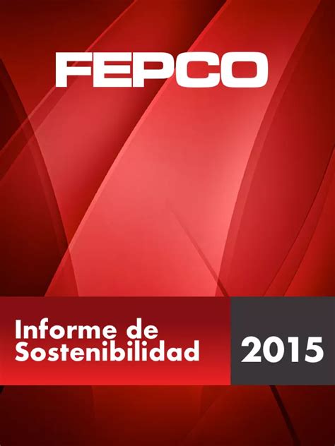 Informe De Sostenibilidad 2015 Fepco