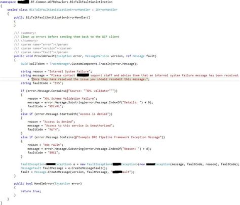 Throwing Typed Wcf Faults Back To Consumers In A Biztalk Messaging Only